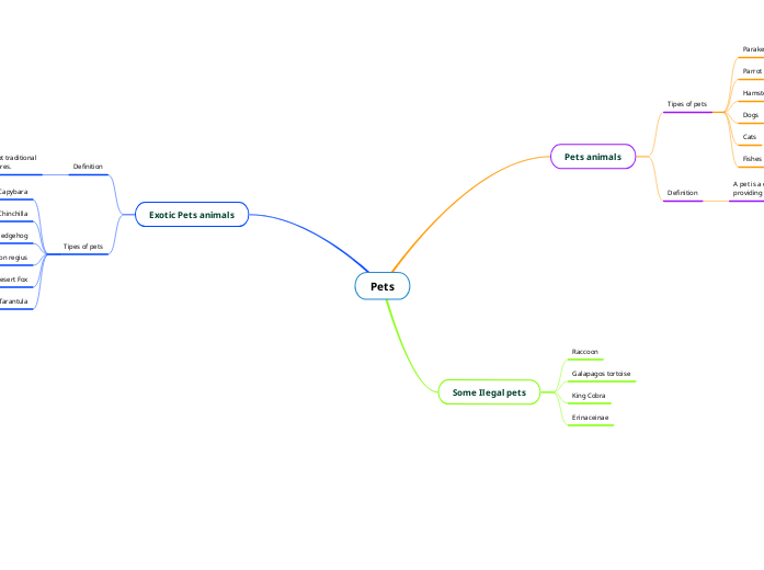 Pets - Mind Map